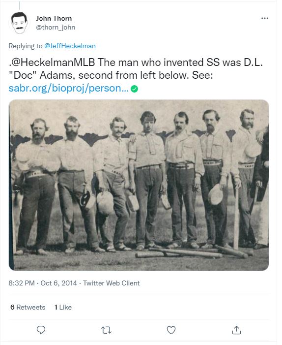 John Thorn On Twitter - Doc Adams Base Ball (Official)