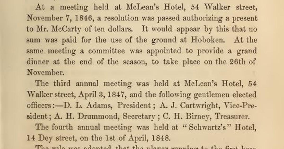 Doc Adams And The Knickerbockers - Doc Adams Base Ball (Official)