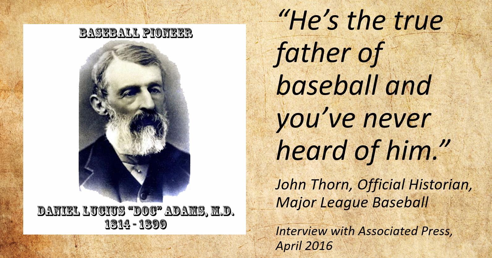 Introducing Doc Adams - Doc Adams Base Ball (Official)