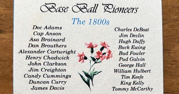 Another Doc Adams Baseball Card - Doc Adams Base Ball (Official)